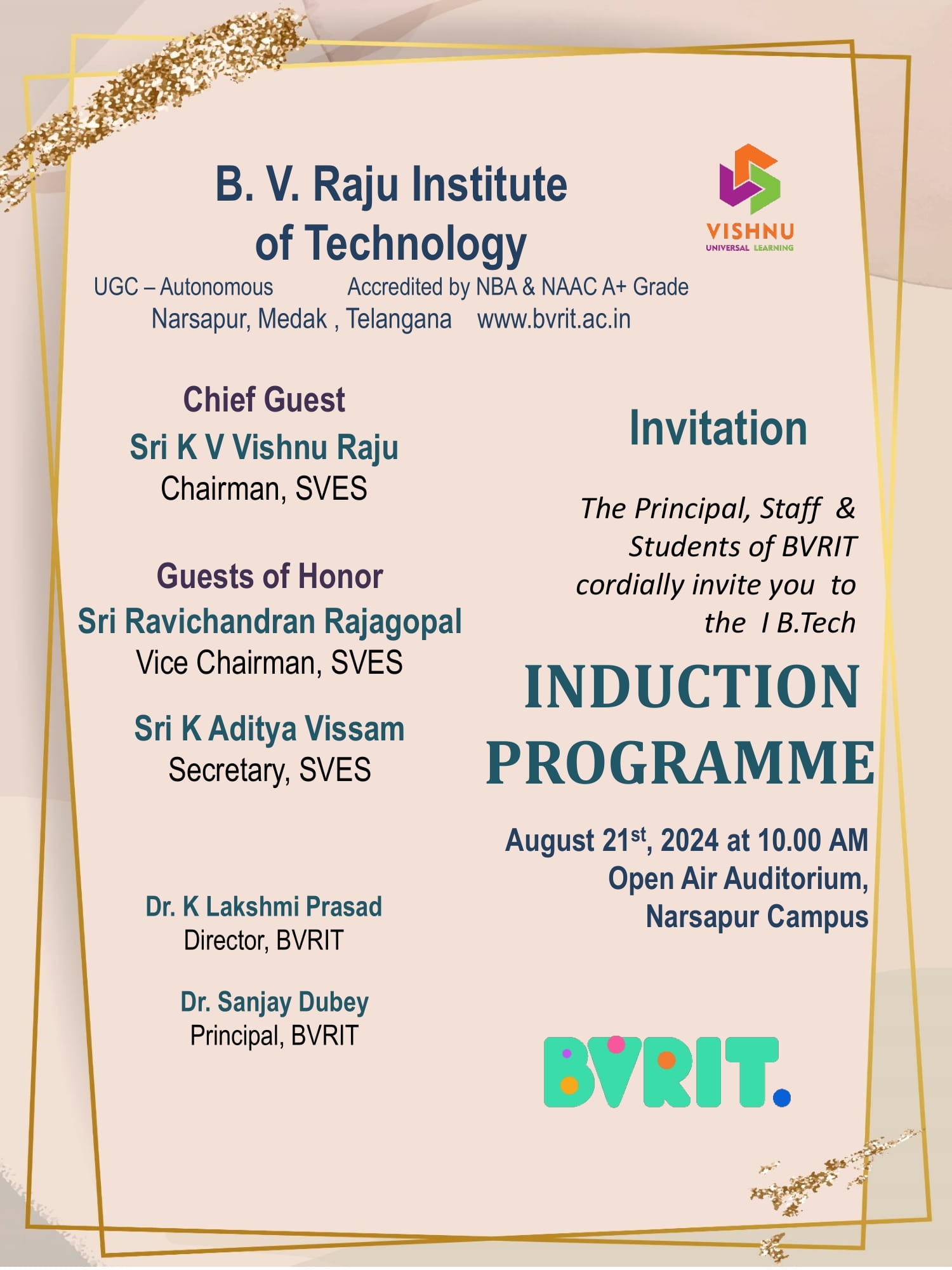 BVRIT | BV Raju Institute of Technology | Narsapur, Telengana