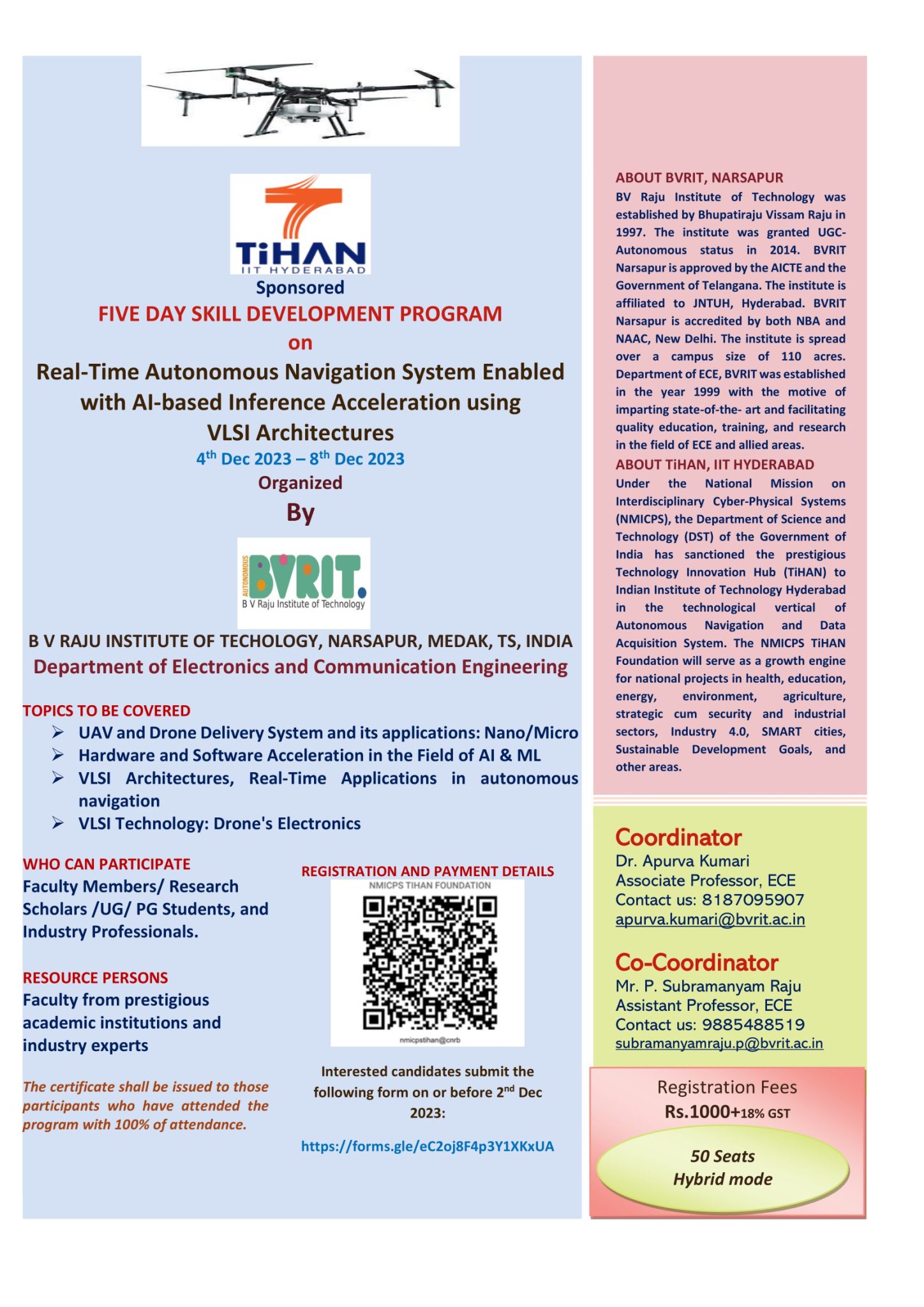 Dept Of Ece A Five Day Skill Development Program Sdp On “real Time Autonomous Navigation