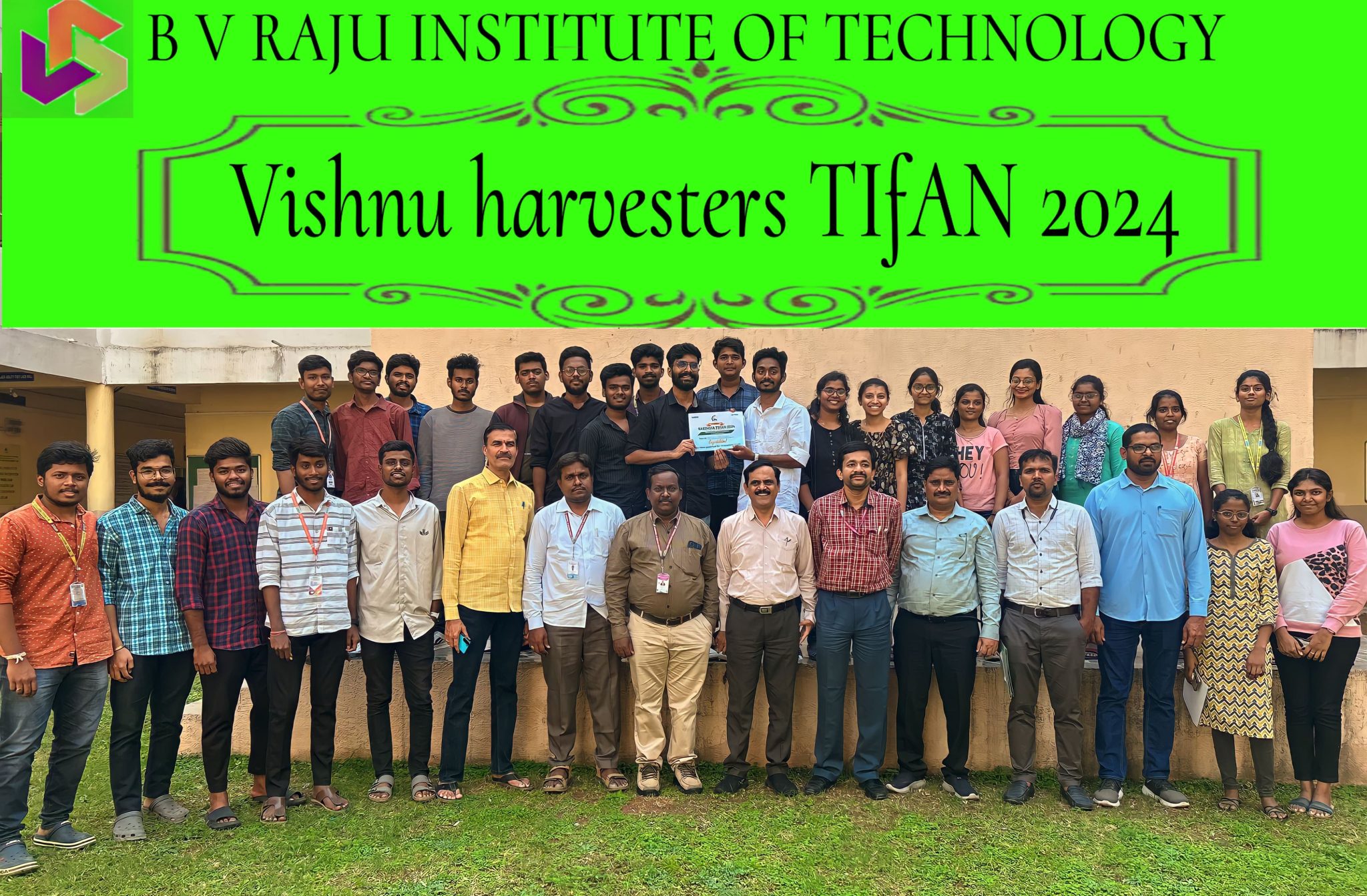Vishnu Harvesters from BVRIT Narsapur is the only team qualified for ...