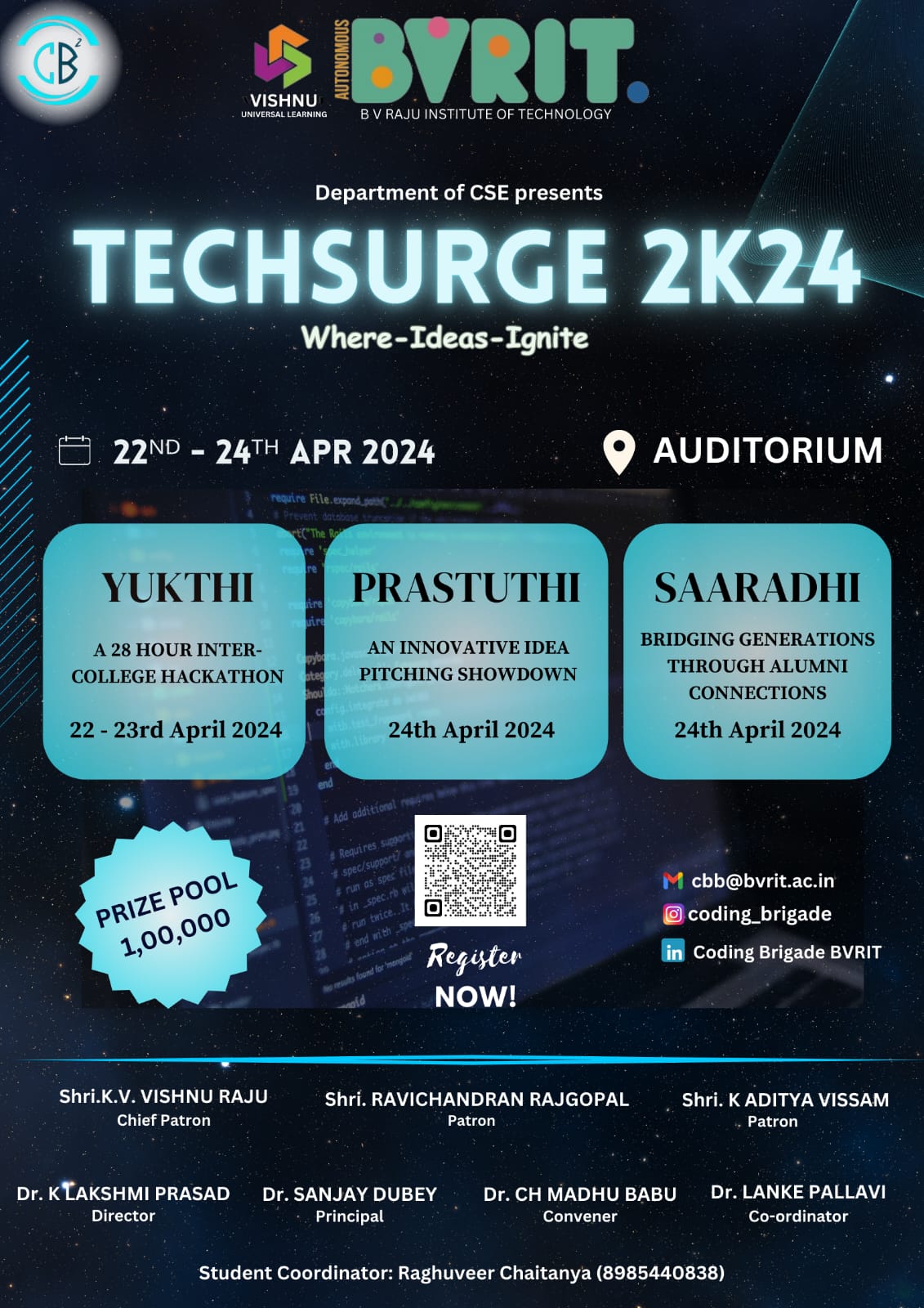 Dept. of CSE: A Tech Extravaganza “TECHSURGE 2K24 – Where Ideas Ignite ...